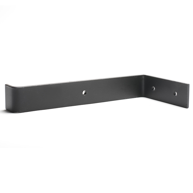 Mabo Metal 1 Pack 6 In Long Matte Black Indoor Outdoor Shelf Bracket