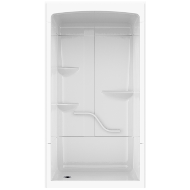 Maax Camelia Acrylic Shower With Integrated Seat And Shelves 48 In X