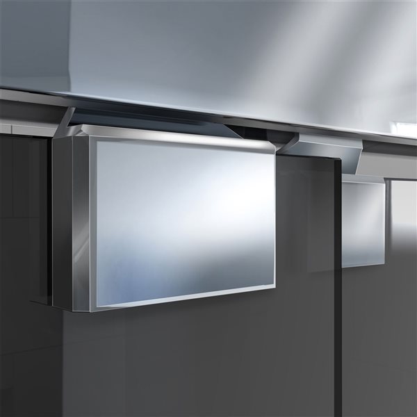 Dreamline Encore 76 In H X 44 In To 48 In W Semi Frameless Bypass